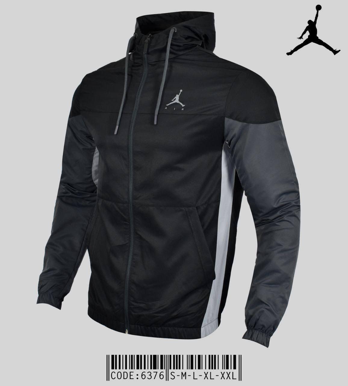Мужская Ветровка С Капюшоном Черная Jordan Dark Grey Dbuy Вітровка ...