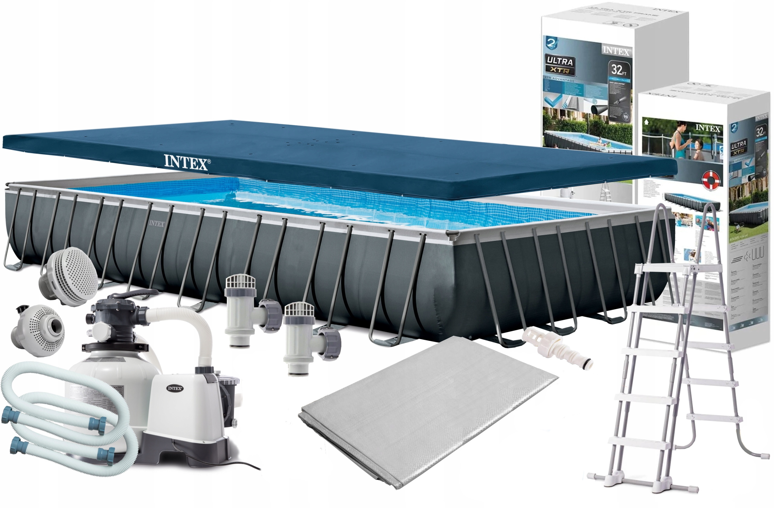 © Каркасний басейн Intex Ultra Frame Pool 975x488x132 см прямокутний ...