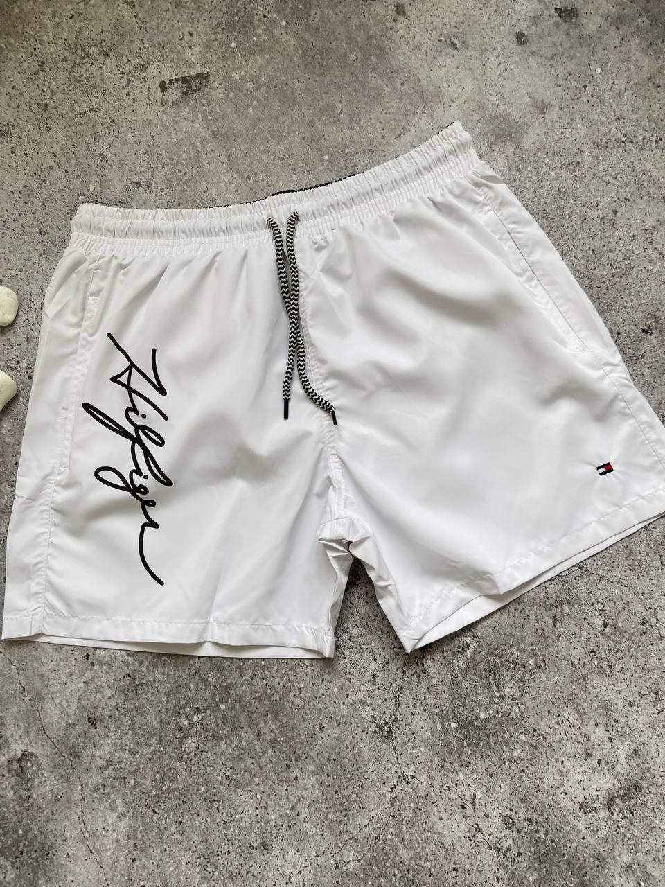 Белые Мужские Плавательные Шорты Томе Хилфигер Плавки Tommy Hilfiger ...