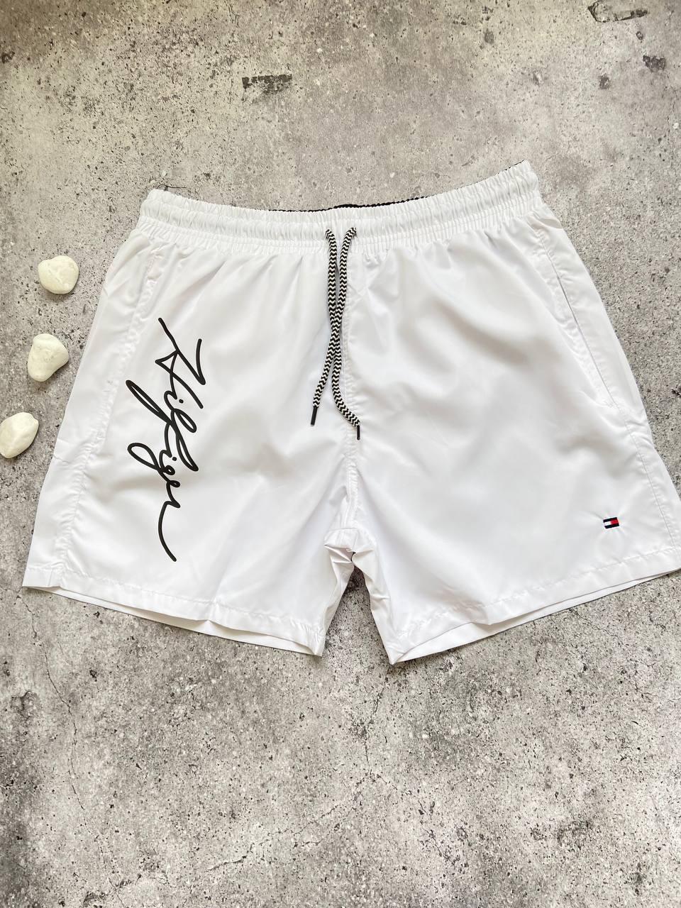 Белые Мужские Плавательные Шорты Томе Хилфигер Плавки Tommy Hilfiger ...