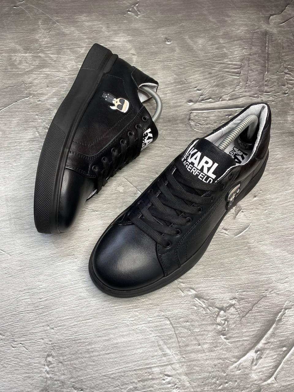 Купить Кеды мужские кожаные Karl Lagerfeld удобные летние с натуральной ...